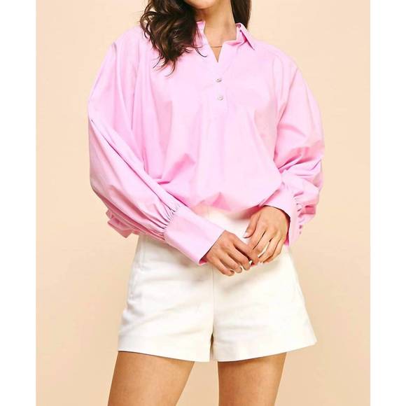 Pinch | Tops | New Pinch Valentina Blouse In Baby Pink | Poshmark